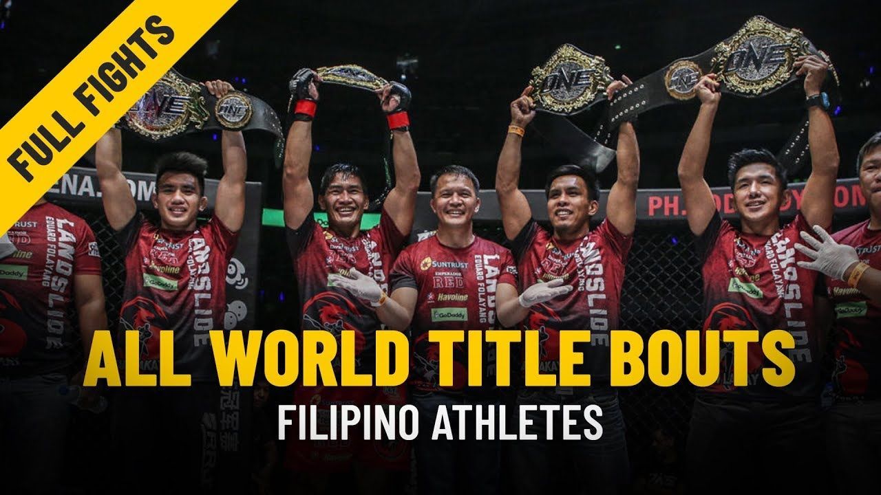 All Filipino World Title Wins | ONE Full Fights - ONE Championship ...