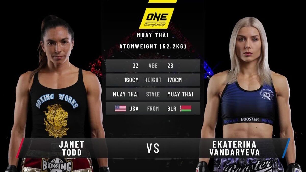 Todd vs. Vandaryeva | Full Fight Replay - ONE Championship – The Home ...
