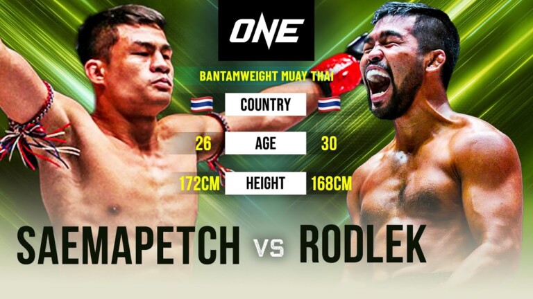 Muay Thai Full Fight | Saemapetch vs. Rodlek - ONE Championship – The ...