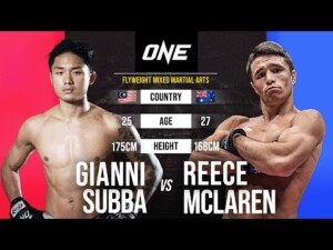 Reece “Lightning” McLaren - ONE Championship – The Home Of Martial Arts