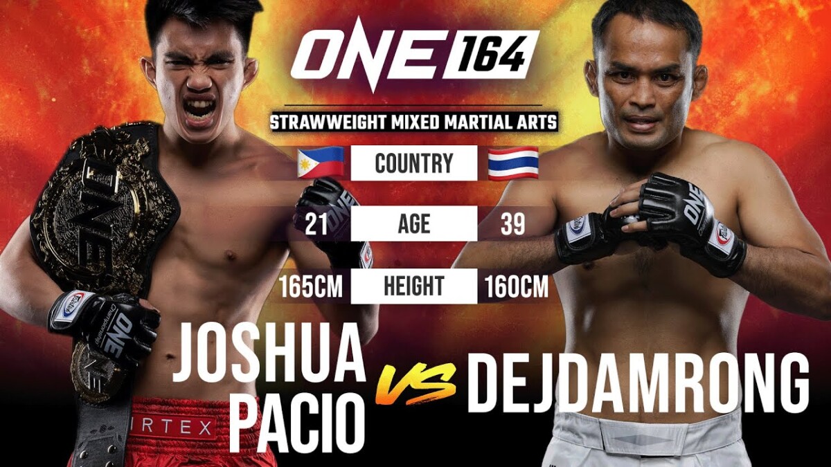 Joshua “The Passion” Pacio - ONE Championship – The Home Of Martial Arts