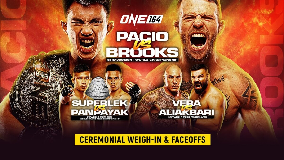 ONE 164 Vlog | Pacio vs. Brooks and MORE! - ONE Championship – The Home ...