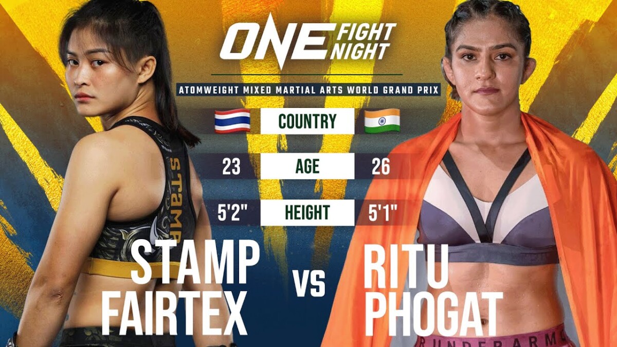 Muay Thai Phenom FINISHED A Wrestler Stamp Fairtex vs. Ritu Phogat ...