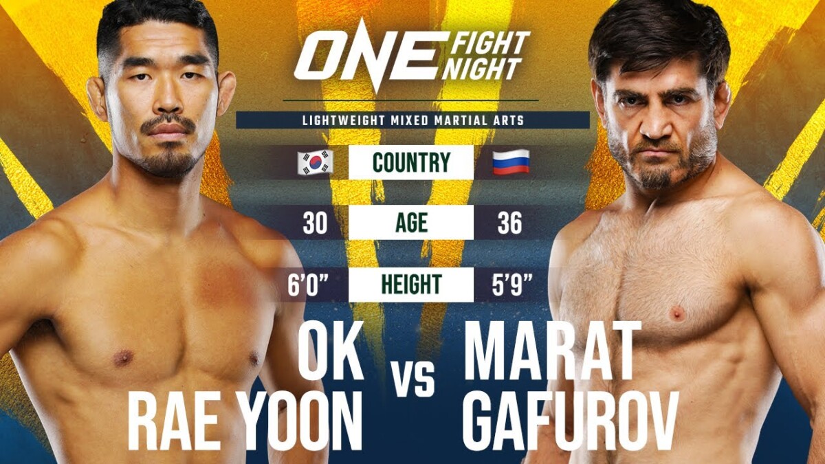 Ok Rae Yoon vs. Marat Gafurov | ONE Championship Full Fight - ONE ...