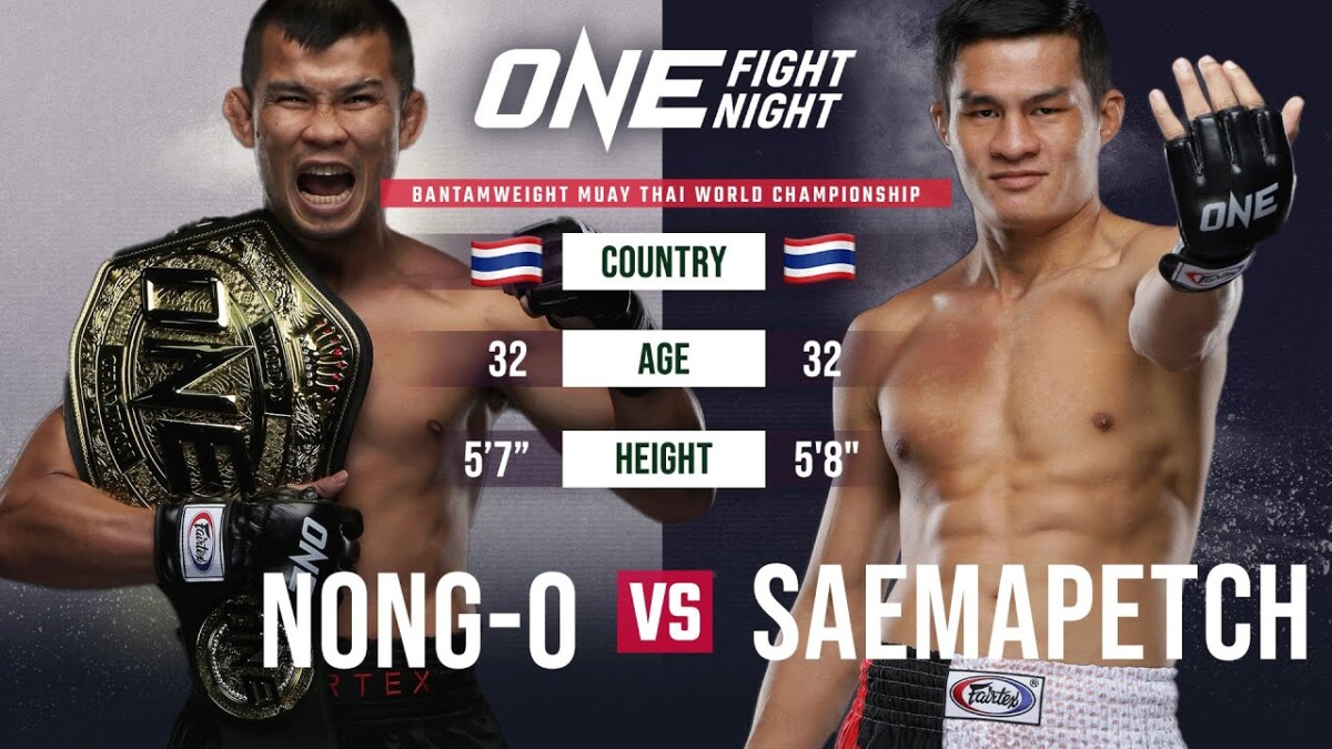 The Most INTENSE Muay Thai War Ever? Nong-O vs. Saemapetch - ONE ...