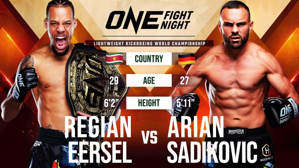 Regian Eersel vs. Arian Sadikovic | Full Fight Replay - ONE ...