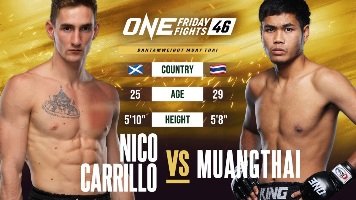 He Destroyed A Muay Thai Icon Nico Carrillo vs. Muangthai - ONE ...