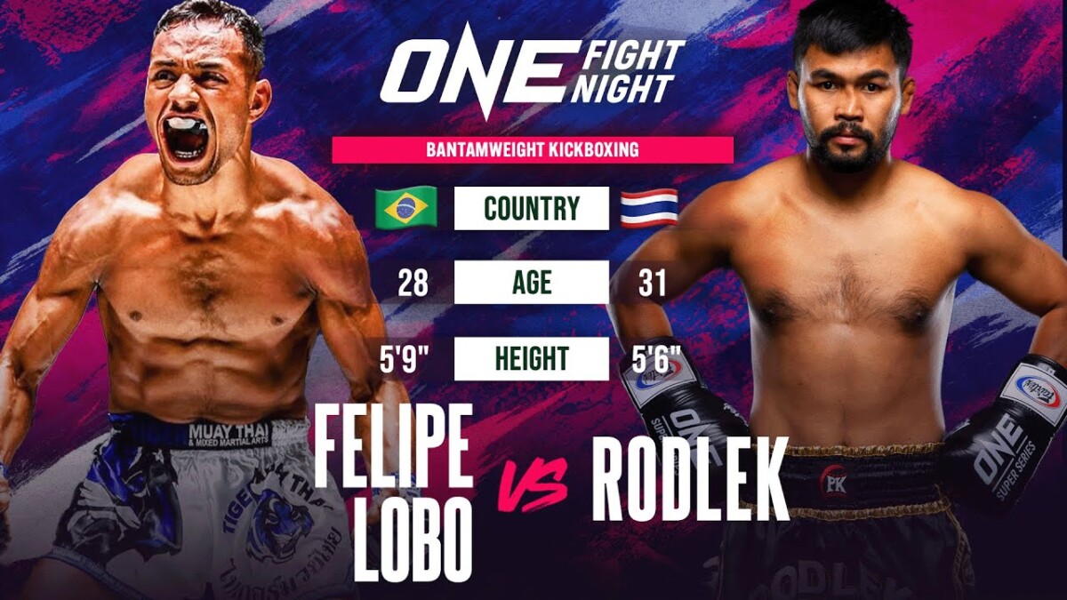 Muay Thai War Felipe Lobo vs. Rodlek | Full Fight - ONE Championship ...