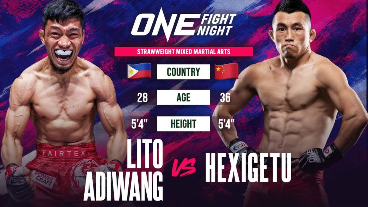 PURE CHAOS Lito Adiwang vs. Hexigetu Was INSANITY - ONE Championship ...