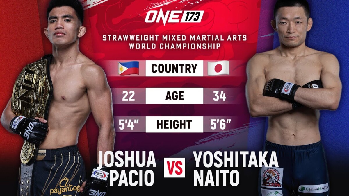 Joshua “The Passion” Pacio - ONE Championship – The Home Of Martial Arts