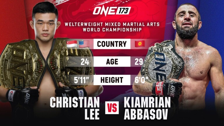 Christian Lee Vs. Kiamrian Abbasov | MMA Full Fight - ONE Championship ...